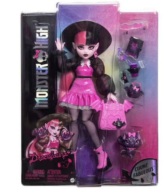 MATTEL MONSTER HIGH Draculaura Mode Poupée Avec Animal Count Fabuleux Neuf EUR 46,70 - PicClick FR