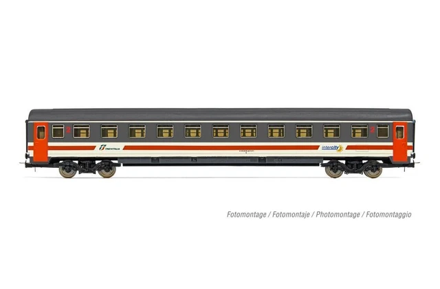 PASSENGER COACH ROLLING Stock UIC-Z1 2nd Class Intercity Giorno FS 1:87 ...