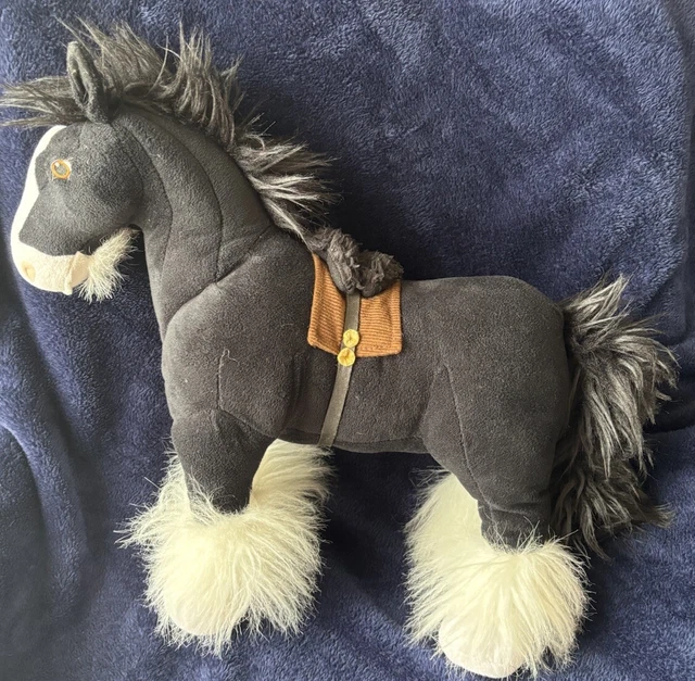 DISNEY STORE PIXAR Brave "Angus" Merida's Black Horse Plush 15" Stuffed ...