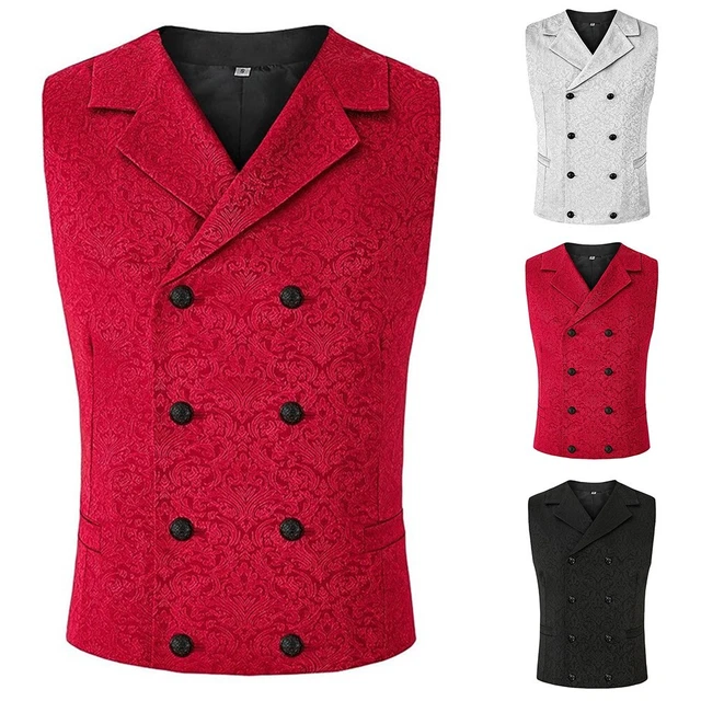GILET COSTUME HOMME slim fit formel gothique steampunk victorien ...