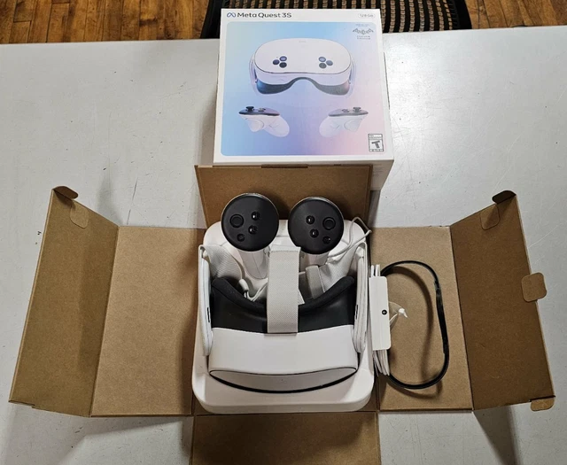 META QUEST 3S 128GB VR Headset - White MINT (NO CHARGING BLOCK) $360.32 ...