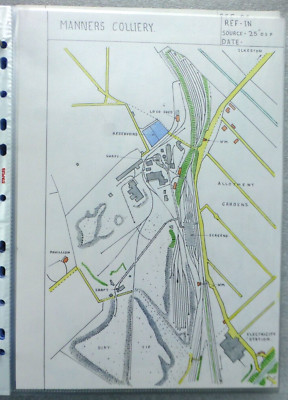 B233 RAILWAY PLAN Map SPEEDWELL COLLIERY Brickworks BENNERLEY Line A4 ...