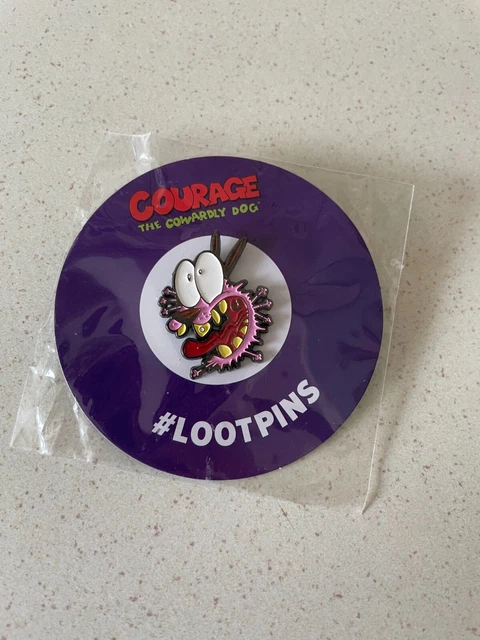 COURAGE THE COWARDLY Dog Official Cartoon Network Rare Enamel Pin Badge ...