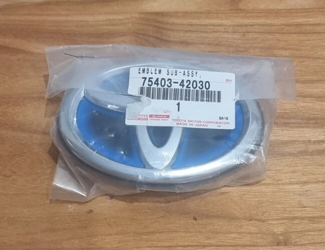 NUOVO ORIGINALE TOYOTA Boot Distintivo Portata Tail Emblema Blu per ...