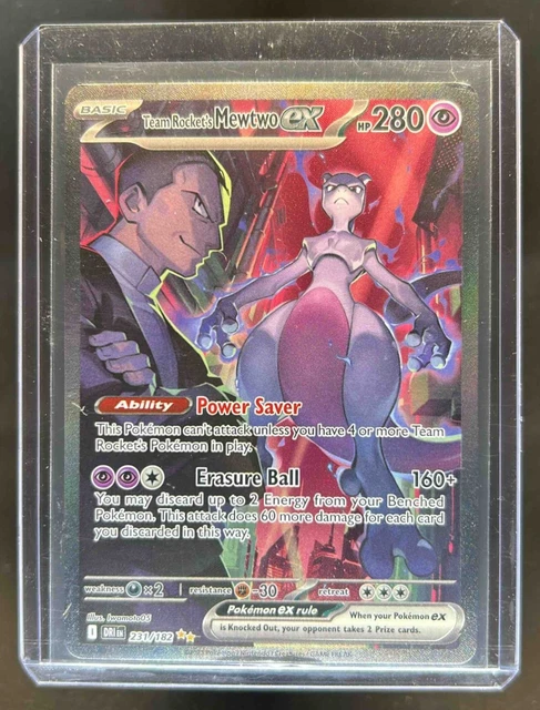 2025 POKEMON SV Destined Rivals DRI EN Team Rocket's Mewtwo ex #231/182 ...
