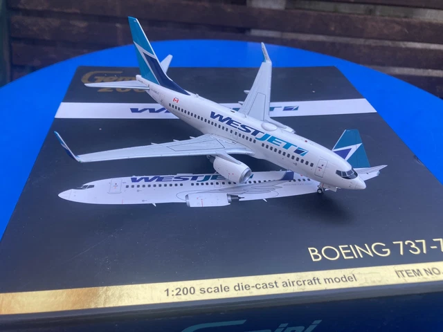GEMINI 200 WESTJET Boeing 737-700 With Gear & Stand C-GWJT £120.00 ...