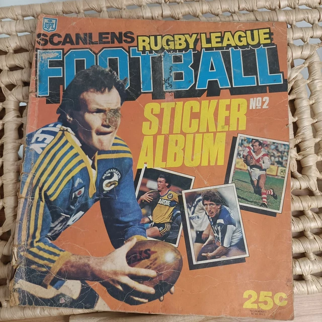 1984 SCANLENS RUGBY LEAGUE STICKER ALBUM - COMPLETE ULTRA RARE SCARCE ...