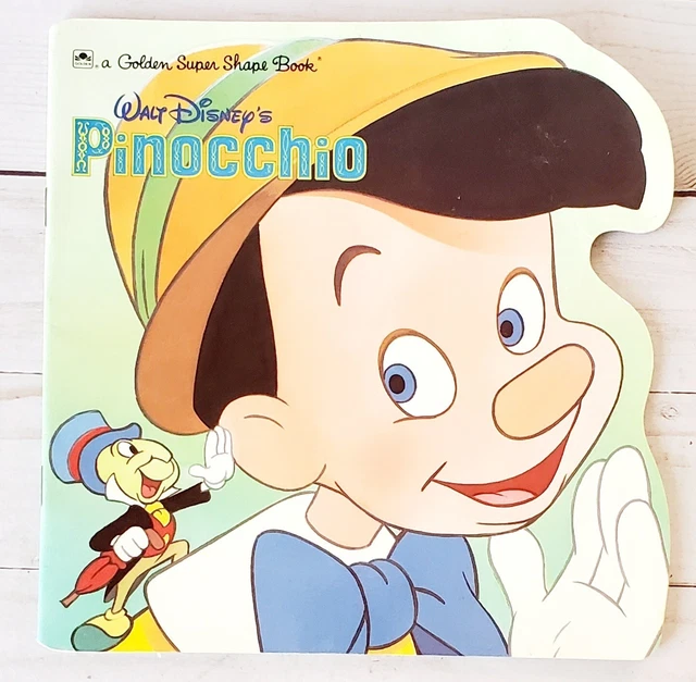 WALT DISNEY'S PINOCCHIO Golden Super Shape Book 1988 £1.94 - PicClick UK