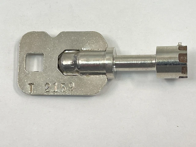 GI GREENWALD T2159 KEY Vending Laundry Machine cabinet coin box $12.47 ...