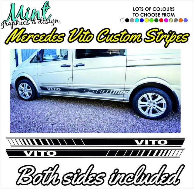 MERCEDES VITO MOTORHOME Camper Side Stripes Decals Stickers Graphics ...