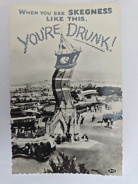 VINTAGE BAMFORTH SEASIDE Comic Humour Saucy Postcard RARE 'Skegness' £1 ...