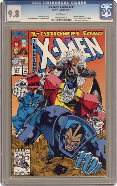 UNCANNY X-MEN #295U Peterson variante non sacrée CGC 9.8 1992 ...
