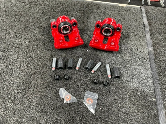 POUR BMW E81 E82 E87 E88 E90 E91 E92 E93 X1 Étriers Arrière Rouges Pour Disques 300Mm EUR 111,26 ...