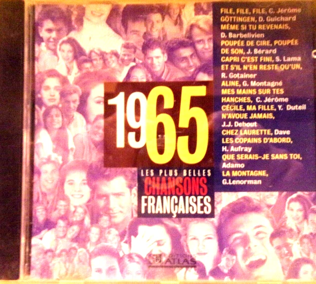 LES PLUS BELLES chansons françaises - 1965 - cd compilation atlas EUR 1 ...