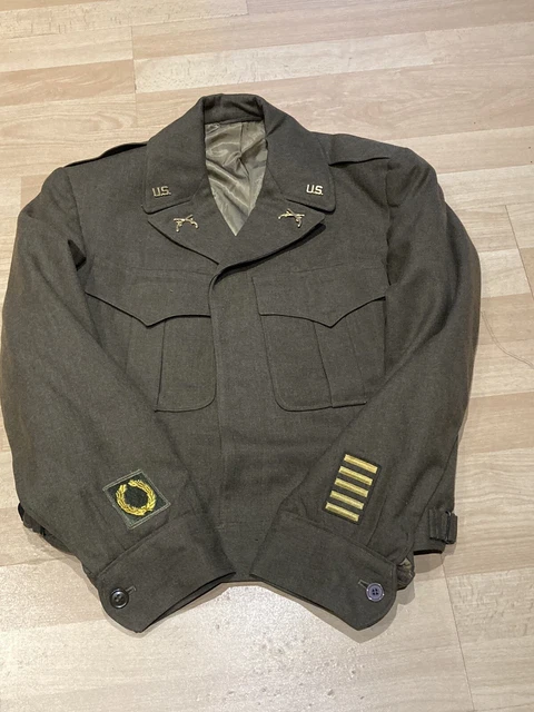 WW2 US AMERICAN Ike Jacket - MP Marked £70.00 - PicClick UK