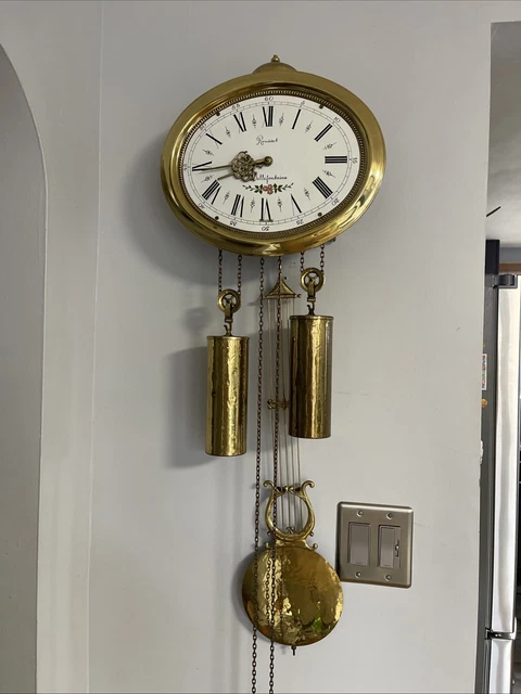 VERY NICE LARGE Comtoise Wall Clock With Chiming Up A Brass Bell ...