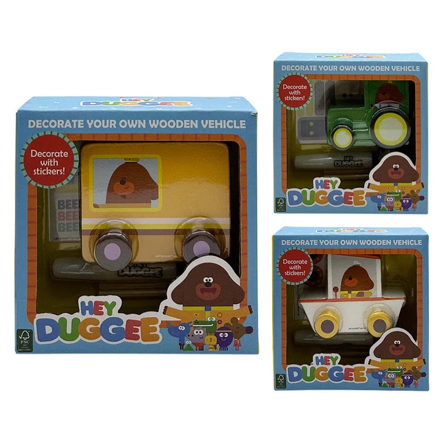 HEY DUGGEE DECORATE Your Own Wooden Vehicle Figure EUR 3,46 - PicClick DE