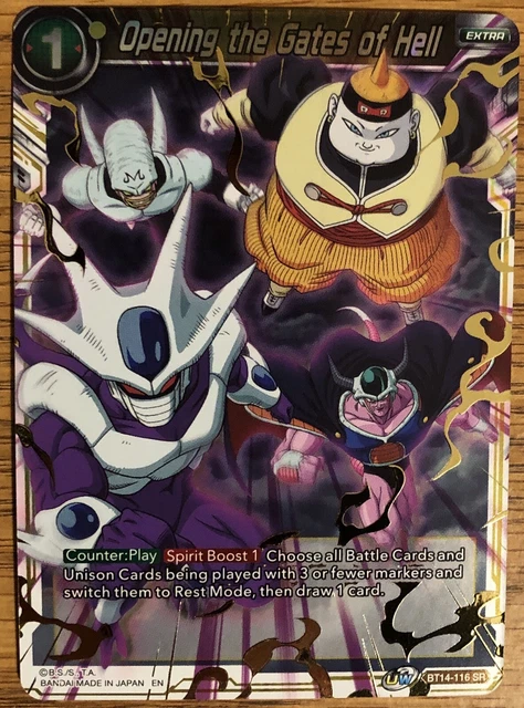OPENING THE GATES Of Hell - Dragon Ball Super Cross Spirits, NM, Super ...