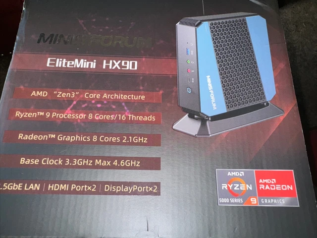 MINISFORUM ELITEMINI HX90 (512GB SSD, AMD Ryzen 9, 4.60 GHz, 32GB) Mini ...