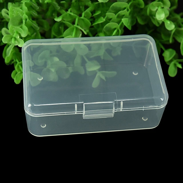MULTIFUNCTIONAL PLASTIC STORAGE Box with Lid Perfect for ID Cards Coins ...