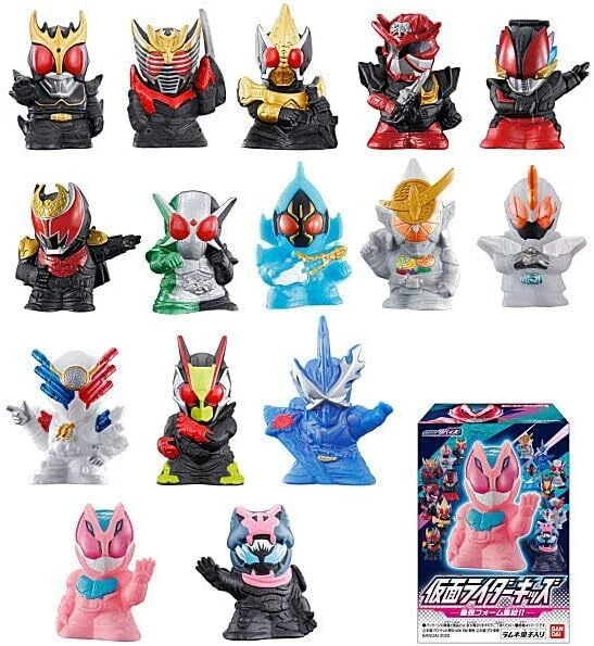 KAMEN RIDER KIDS The strongest forms gathered All 15 types set full ...