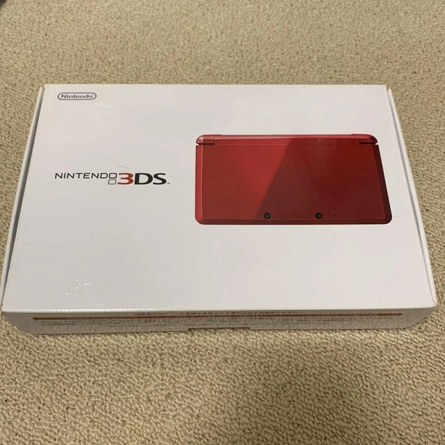 NINTENDO 3DS SLEEK Metallic Red Portable Gaming with touch pen and ...