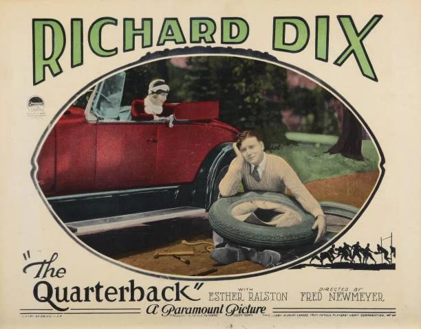 THE QUARTERBACK LOBBY Card Esther Ralston Richard Dix 1926 Old Movie ...
