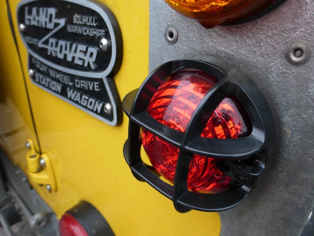 LAND ROVER DEFENDER Wipac Plastic Light Guards Trim Full Set x10 90 110 ...