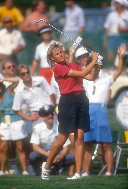 LISELOTTE NEUMANN IN action in the U.S. Women's Open Golf - Golf 1988 ...