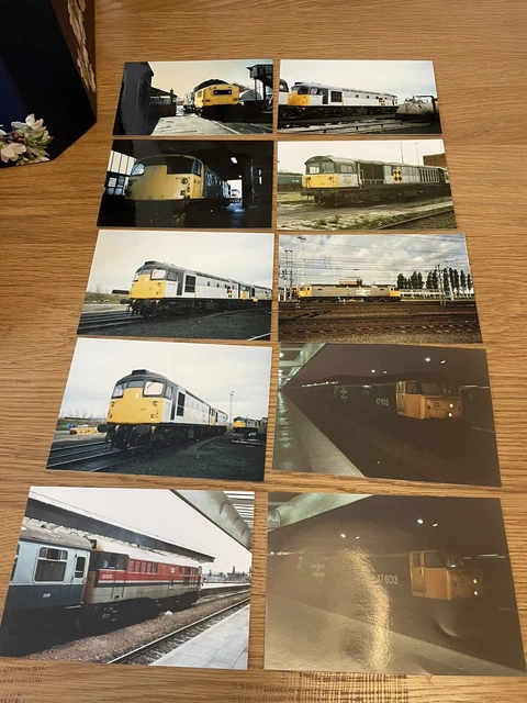 50 RAILWAY TRAIN LOCOMOTIVE PHOTOGRAPHS LATE 1980’s/90’s BATCH 4 £3.99 ...