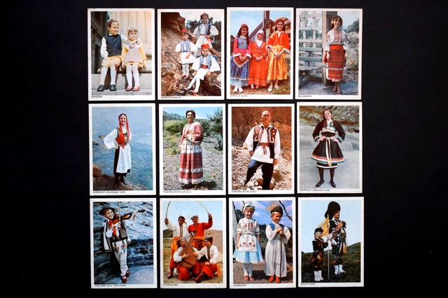 1966 SANITARIUM *NATIONAL Costumes Of The Old World * Near Complete Set ...