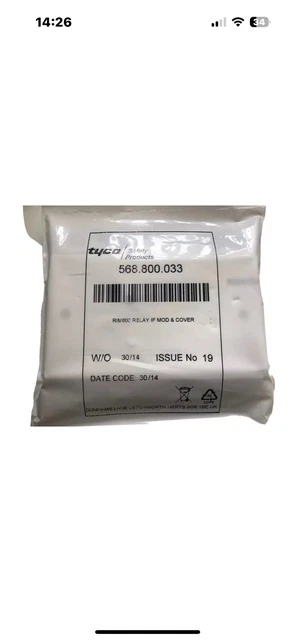 TYCO/ADT RIM800 RELAY Interface with face plate - Brand new. Part: 568. ...
