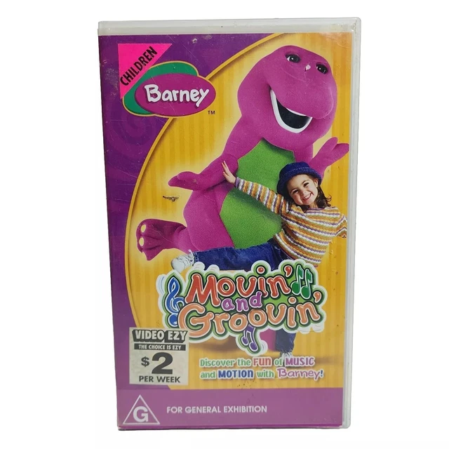 BARNEY MOVIN' AND Groovin VHS Video Tape 2004 Band Music Songs Ex ...