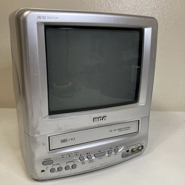 RCA 9& COLOR TV/VCR Combo VHS Retro CRT TV Gaming Television T09085 ...