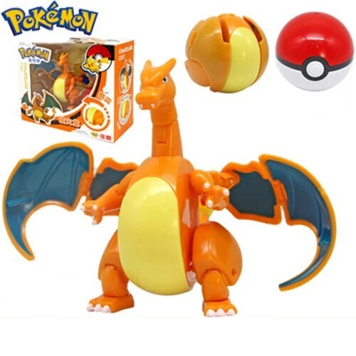 POKÉMON CHARIZARD TRANSFORMER Pokéball Action Figure Official Licensed ...