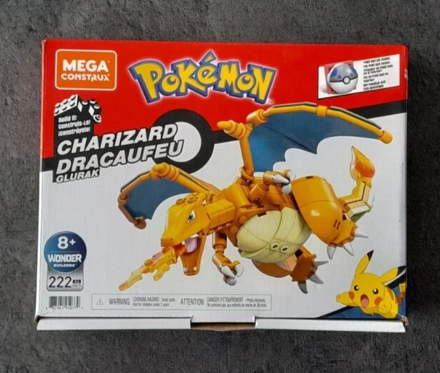 POKÉMON JEU DE construction Mega Construx Wonder Builders Dracaufeu EUR ...