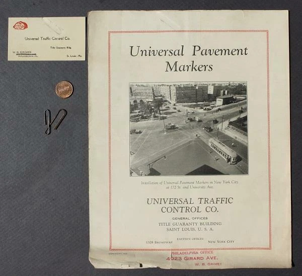 1920S ST. LOUIS Missouri Road Marker Traffic Control booklet business ...