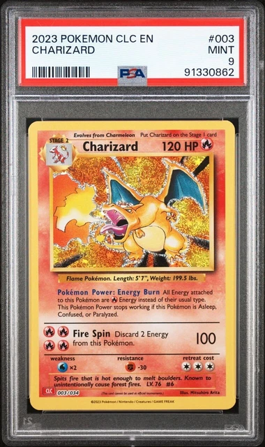 CARTE POKEMON : Charizard 003/034 - Psa 9 - Trading Card Game Classic EUR 86,00 - PicClick FR
