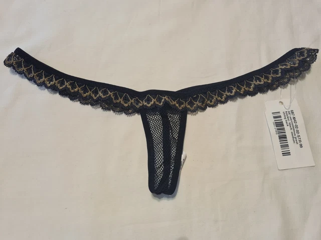NEW WICKED WEASEL Microminimus 687 Jewel Lace/Mesh Knicker - Medium Old ...