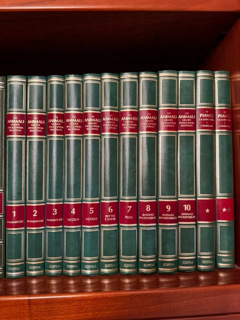 GLI ANIMALI. GRANDE enciclopedia illustrata 12 volumi, 1985 EDIPEM ...