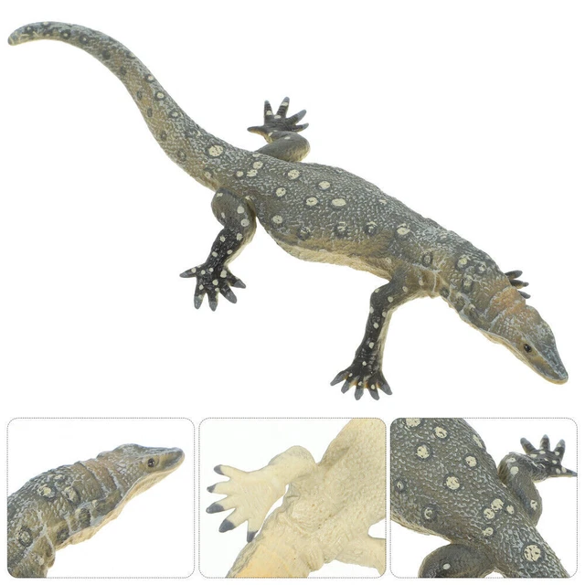 H EYE-SPOTTED Monitor Lizard Model Lizards Figures Realistic Reptile ...