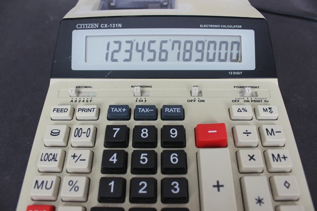 VINTAGE CITIZEN MODEL Cx-131N Financial Calculator Read Description £33 ...