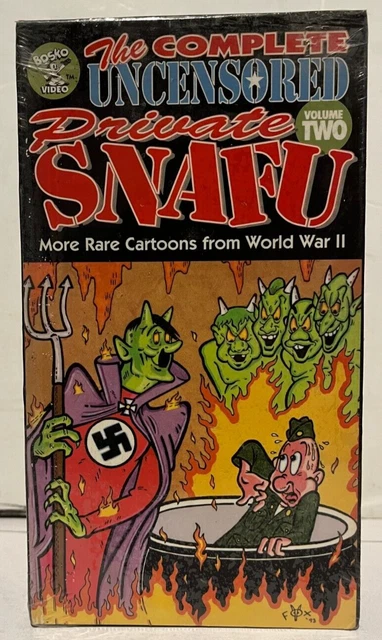 PRIVATE SNAFU V2 VHS Video NTSC - Vintage World War 2 Cartoons - Sealed ...