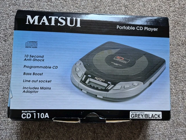 MATSUI COMPACT DISC Player CD110A Boxed Headphones Power Supply Great ...