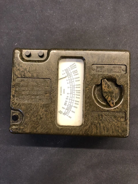 VINTAGE BAKELITE MEGGER Circuit Testing Ohmmeter £10.78 - PicClick UK