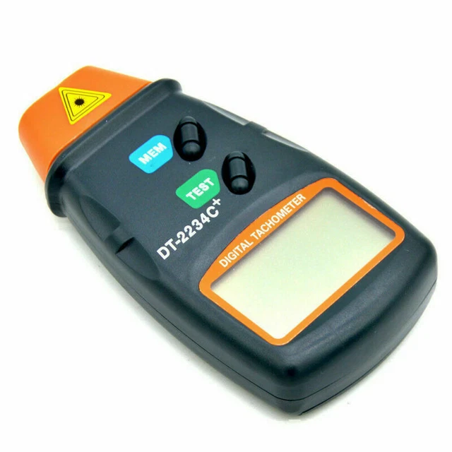 DT2234C HANDHELD DIGITAL Laser Rev Counter Meter Non-contact Optical ...