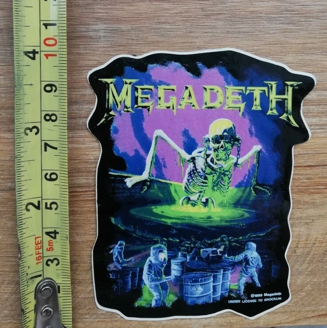 MEGADEATH ADESIVO STICKER Vintage Anni 80 Ottime Condizioni 10cm EUR 5 ...