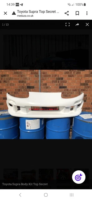 TOYOTA SUPRA MK4 Top Secret Wide Body Kit £1,000.00 - PicClick UK
