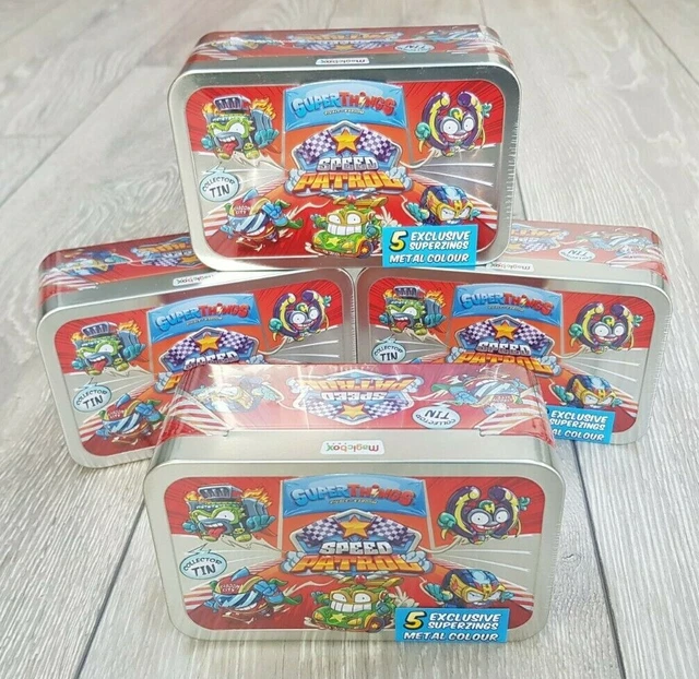 SUPERTHINGS. SPEED PATROL. Series 6. Collector Tins. Pack of 4. Super ...