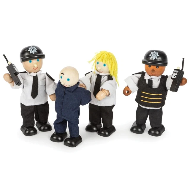 BIGJIGS- POLICE OFFICERS and Prisoner Muñecos y Figuras de acc ...